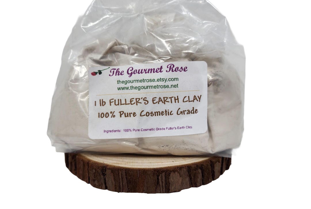 1 Lb FULLER'S EARTH CLAY Magnesium Aluminum Silicate Pure Spa Body Wrap ...