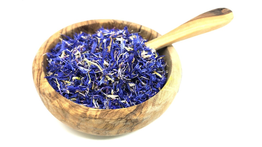1 Oz ORGANIC BLUE CORNFLOWER Petals Only Tea Dried Corn Flower ...