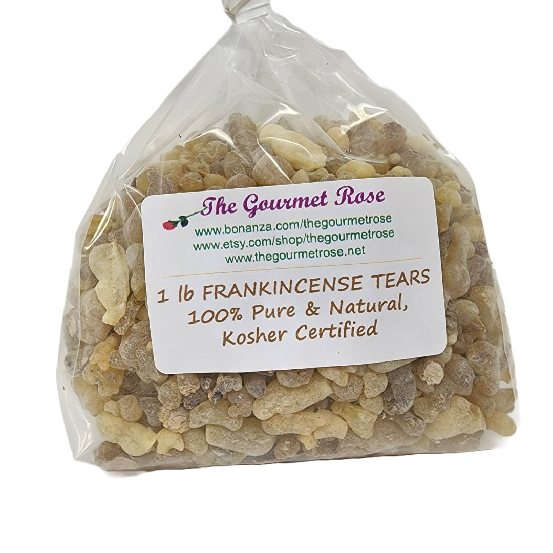 1 Lb FRANKINCENSE TEARS PIECES Resin Certified Kosher Boswellia ...