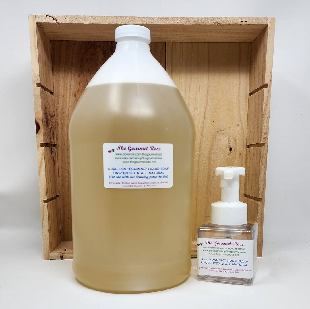 GALLON FOAMING SOAP 100% All Natural Hand Body Foamer Foamy Gentle Mild ...