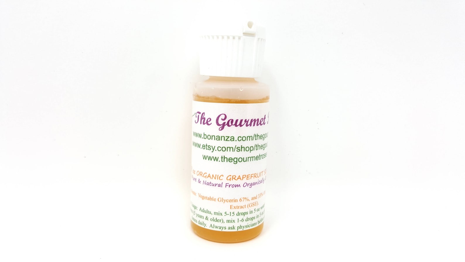 1 Oz Organic Grapefruit Seed Extract Citricidal 100% Natural Health ...