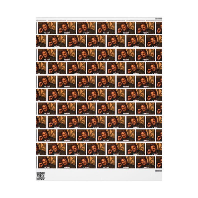 Boromir Wrapping Paper, Funny Meme Christmas Wrapping Paper, Gift Meme ...