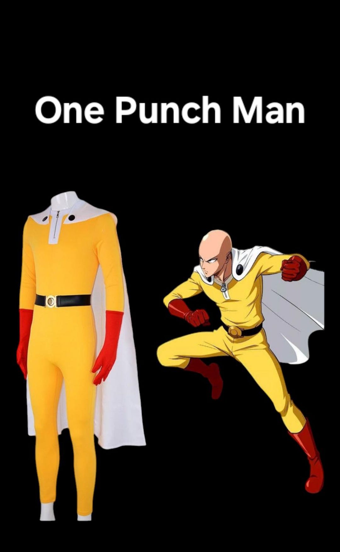 One Punch Man Costume - Etsy