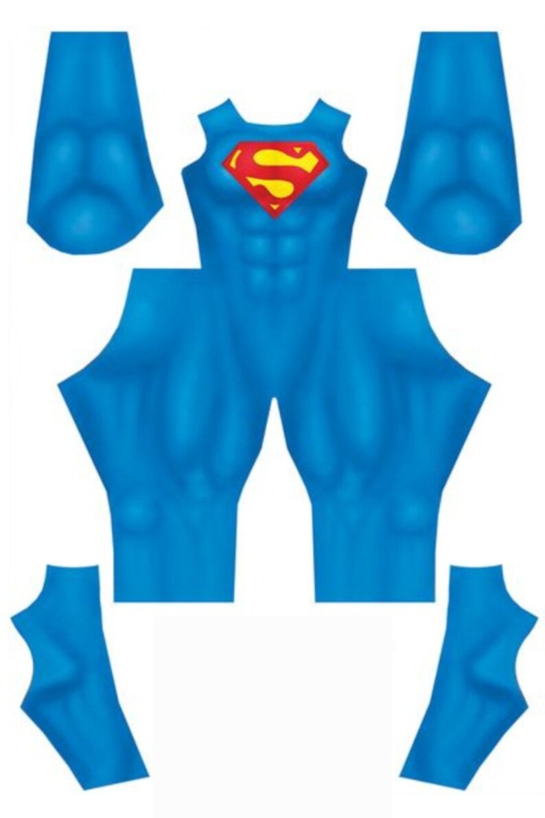 Superman Pattern File Costume - Etsy