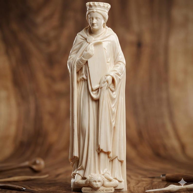 Queen of Sheba Statue – Biblical Royal Figure Classical Marble Style ...