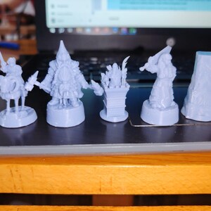 Ancient Dwarf Chess Set High-resolution Resin Fantasy Chess Pieces ...