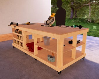 Woodworking Bench Plans Comprehensive DIY Blueprint, Expertly Designed Workbench DIY Kit Instant ...