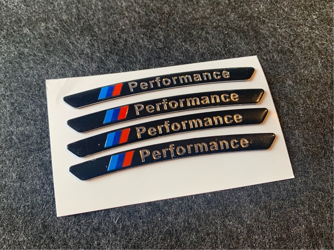 BMW M Performance Emblem Sticker Rim Wheel 90 X 8 Mm - Etsy