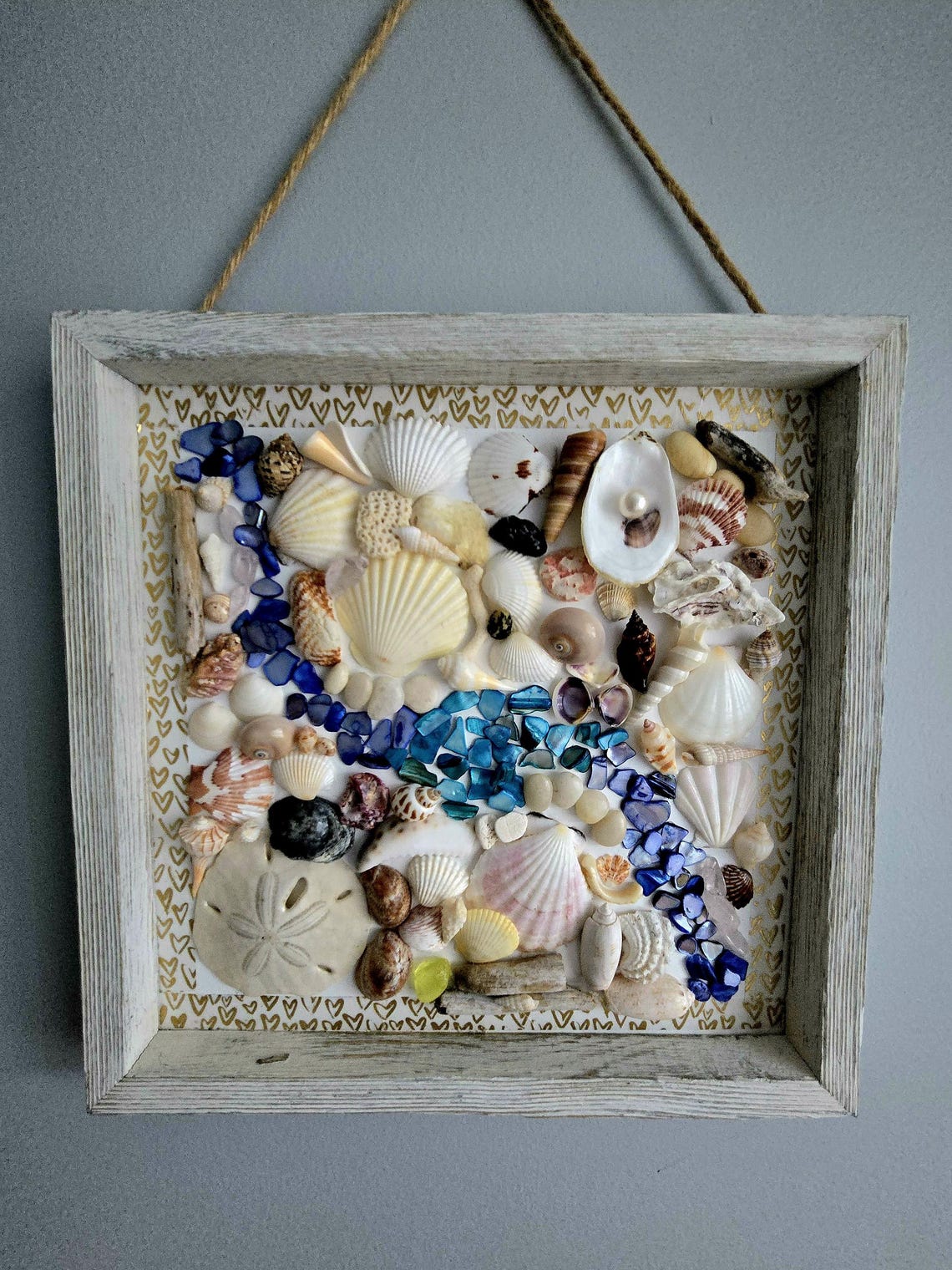 Seashell Mosaic, Art Made From Seashells, Seashell Art, Natural Art ...