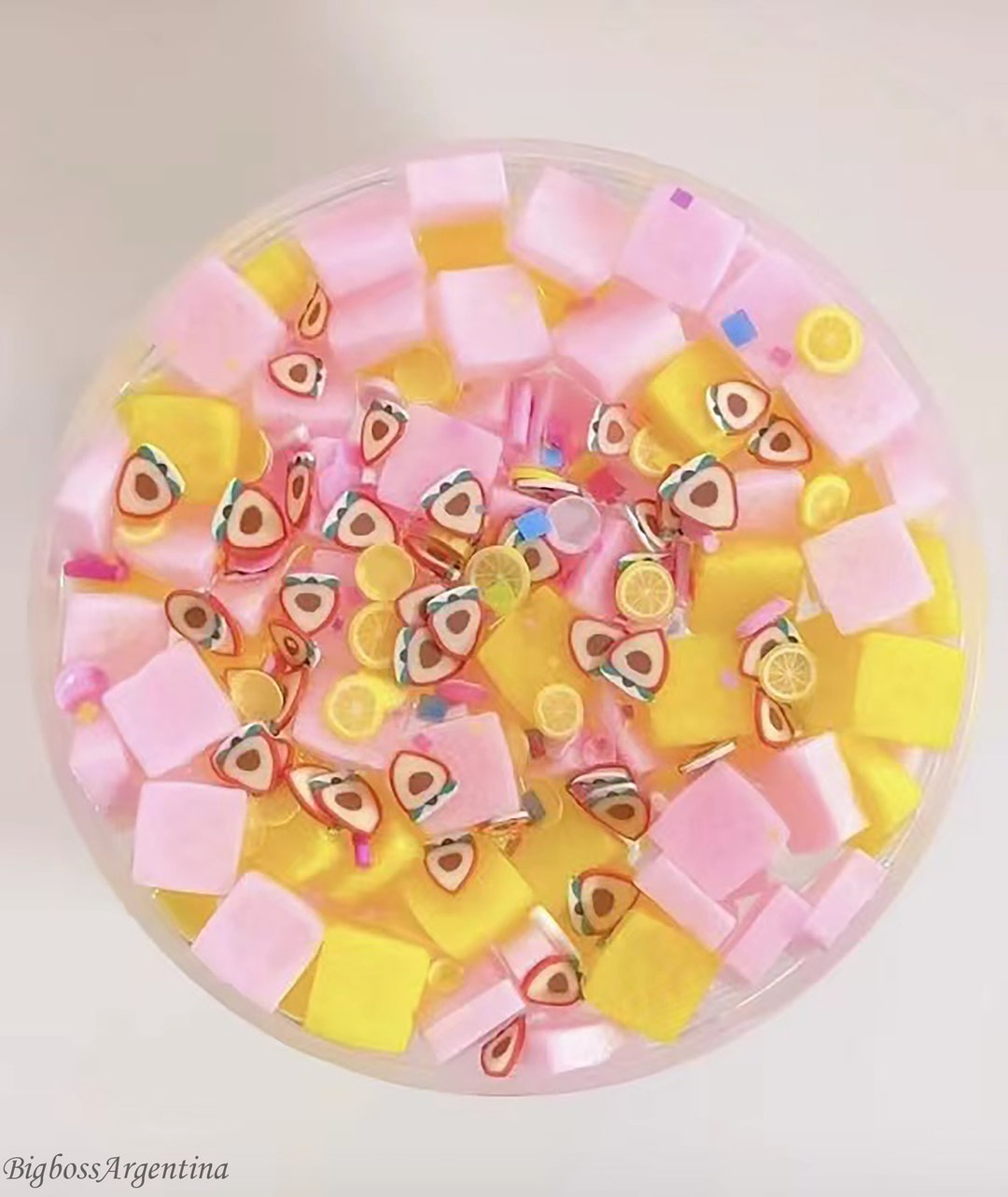 Peach Slime,pink Slime,yellow Slime,stress Relief Slime,fluffy Slime ...