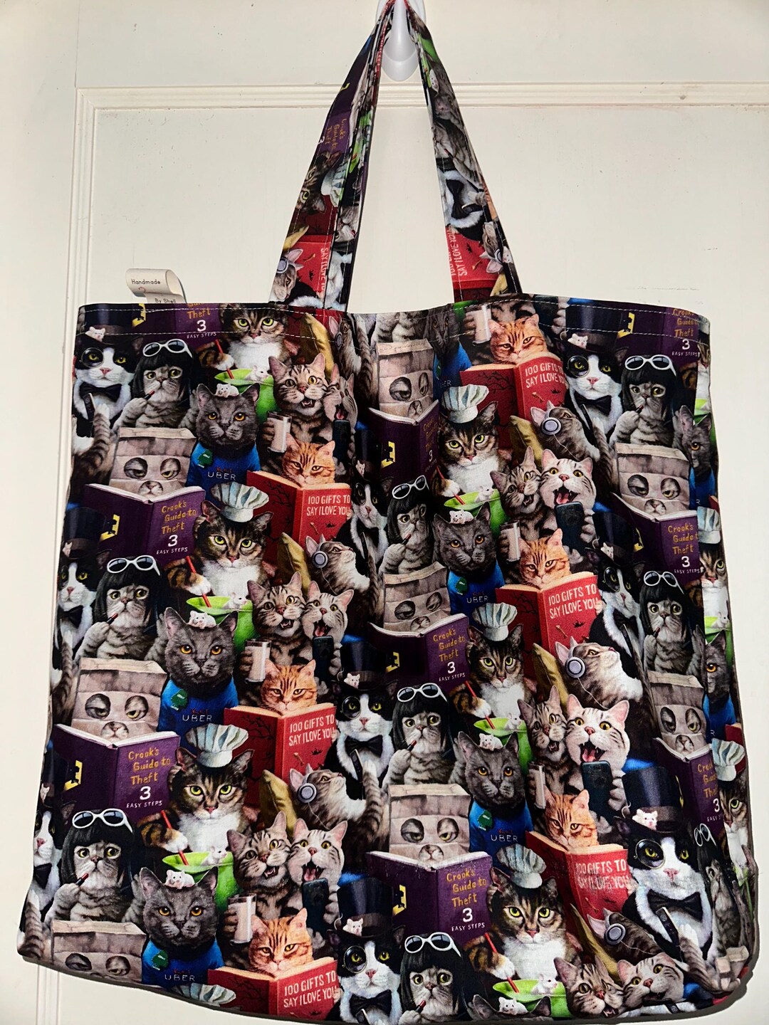 Sneaky Cats and Their Plans - Handmade Reversible Washable Tote Bag - Etsy