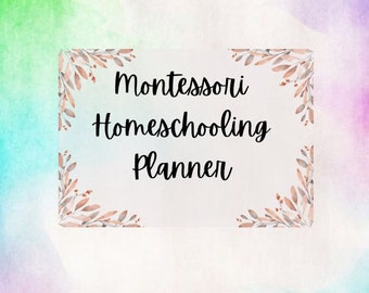 Planner for Homeschool 2024 Printable PDF Template for Montessori Logs ...