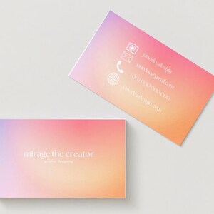 Business Card, Aesthetic Business Card, Card Template, Minimalist Card ...