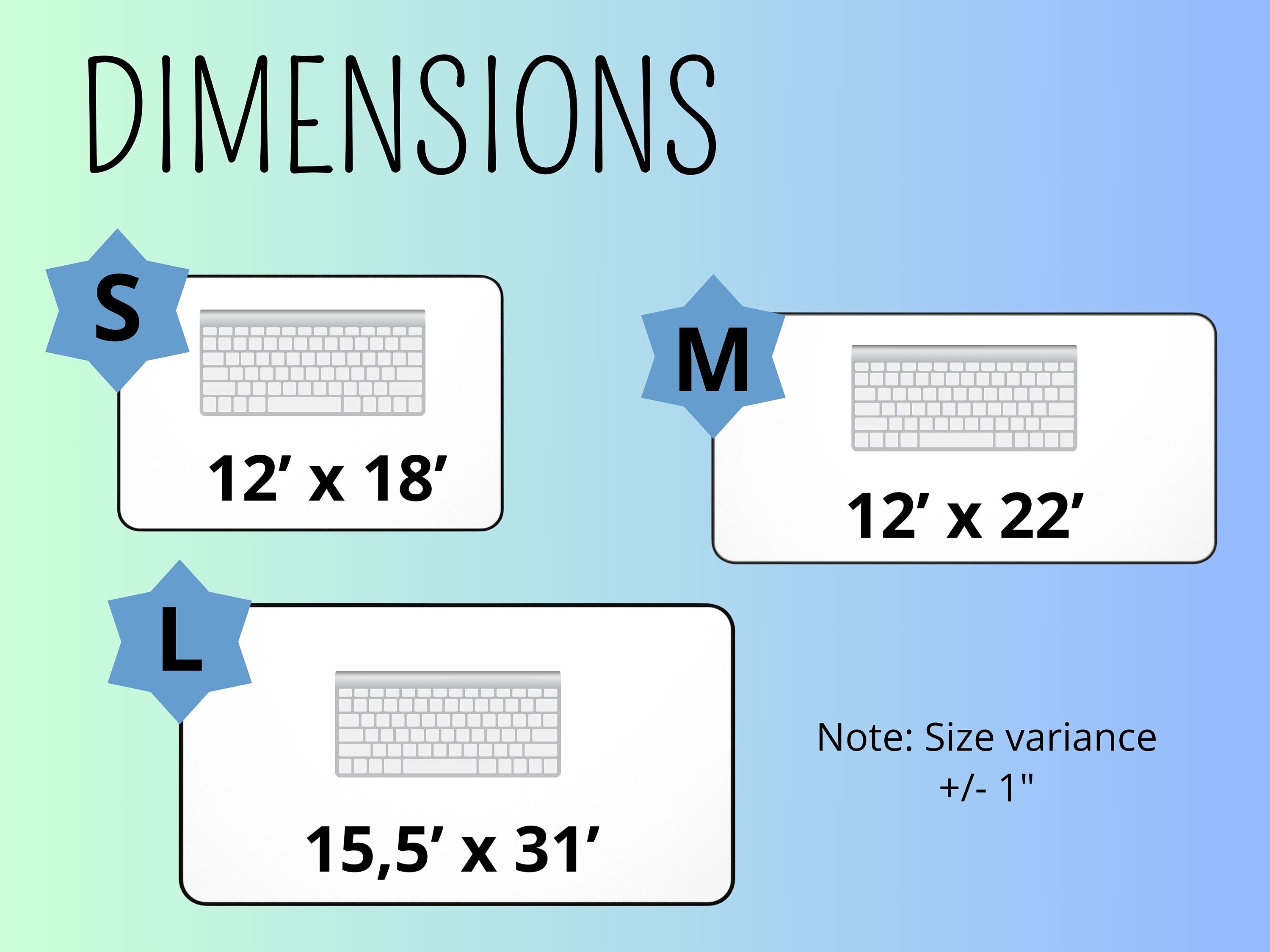 Watercolor Desk Mat Desk Pad Keyboard Pad Mouse Mat in Delicate Shades ...