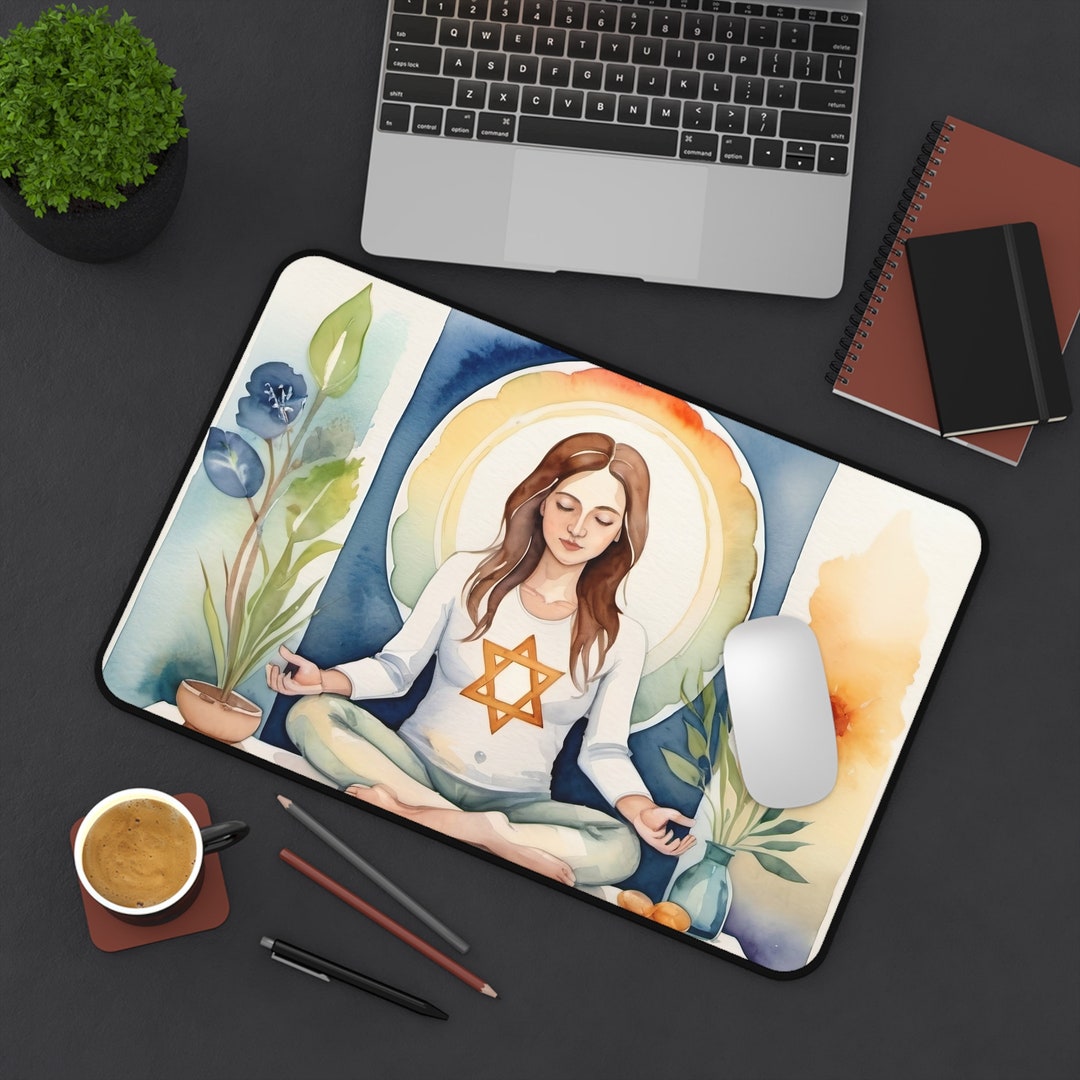 Jewish Healing Desk Mat Desk Pad Keyboard Pad Mouse Mat Soothing ...
