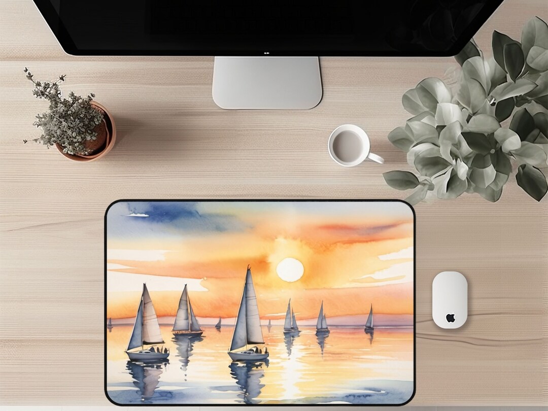 Sunset Desk Mat Sunset Desk Pad Cute Desk Mat Cute Decor Desk ...