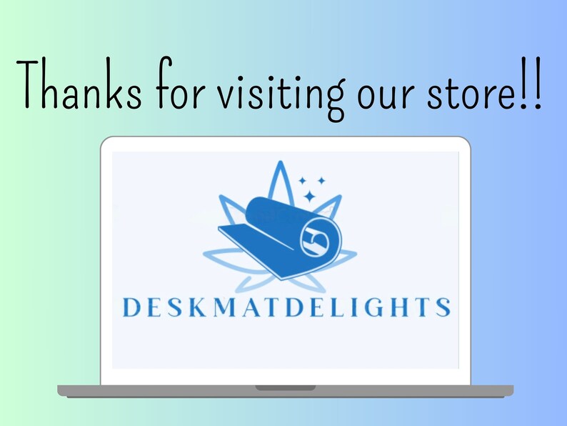 Watercolor Desk Mat Desk Pad Keyboard Pad Mouse Mat in Delicate Shades ...