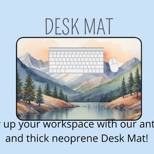 Mountain Desk Mat Mountain Desk Pad Cute Desk Mat Cute Decor Desk ...