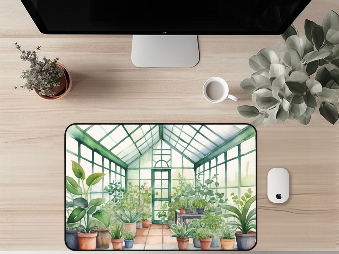 Green Desk Mat Green Desk Pad Cute Desk Mat Cute Decor Desk Accessories ...