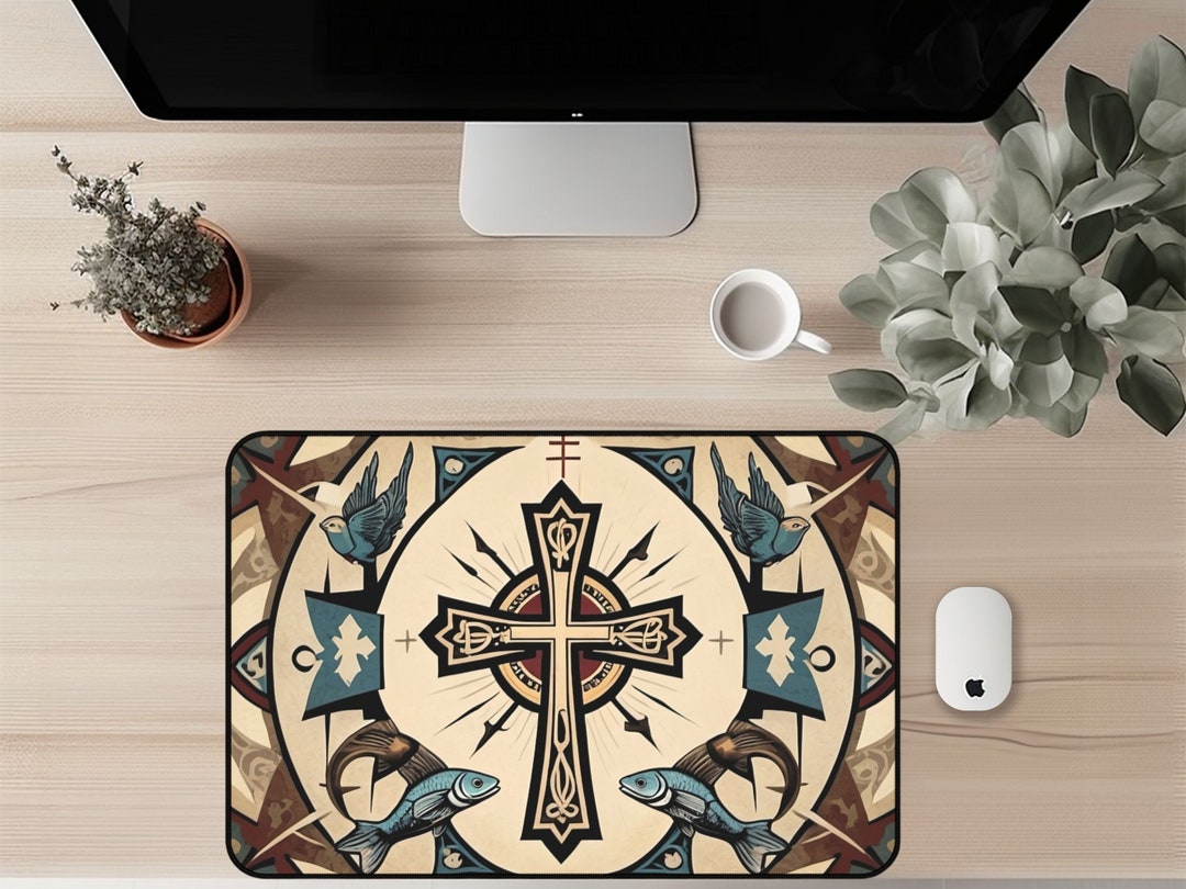 Christian Desk Mat Christian Desk Pad Cute Desk Mat Cute Decor Desk ...