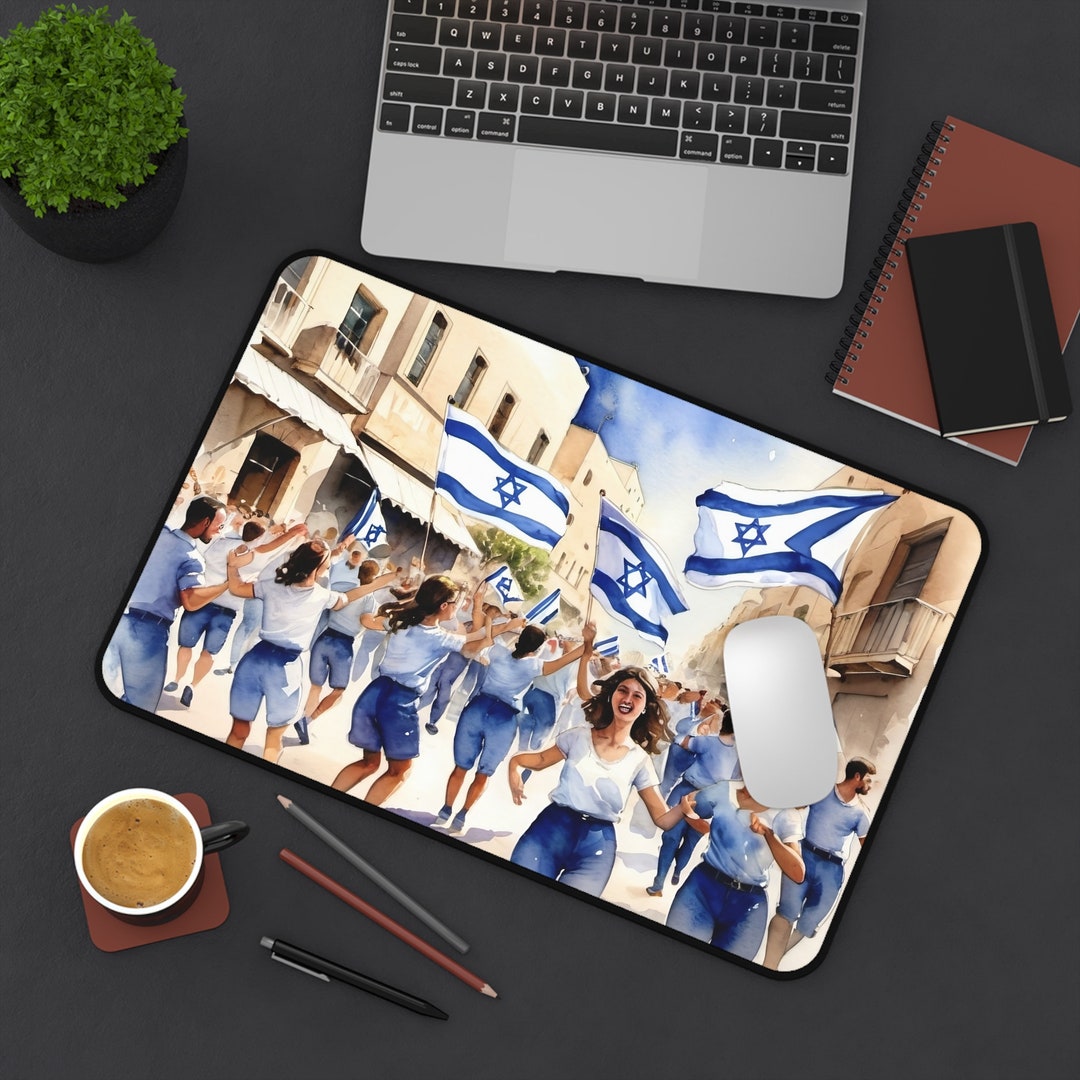 Israeli Independence Day Desk Mat Desk Pad Keyboard Pad Mouse Mat ...