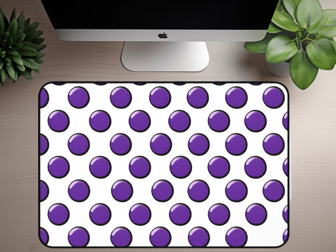 Purple Desk Mat Purple Furits Desk Pad Cute Desk Mat Cute Decor Desk ...