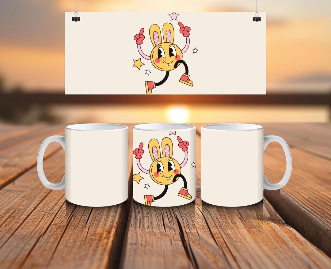 Custom Cute Mug Custom Smiling Face Patterned Mug Vibrant Colors 15oz ...