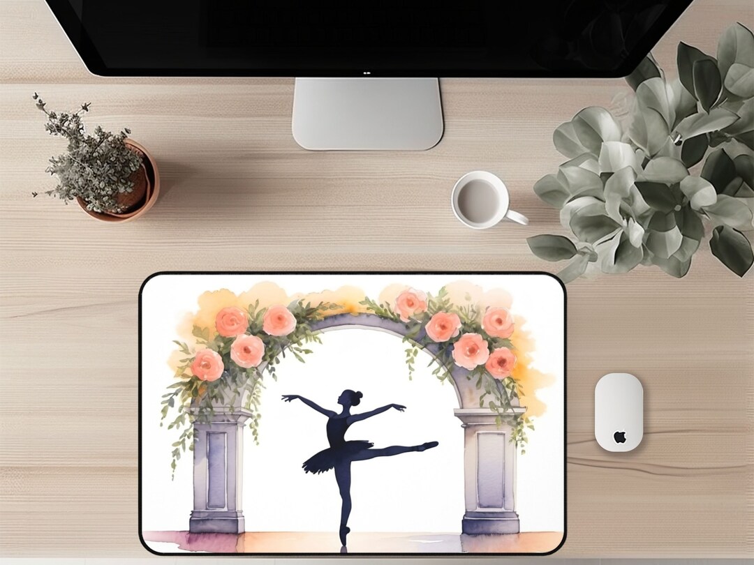 Ballet Desk Mat Ballet Desk Pad Cute Desk Mat Cute Decor Desk ...