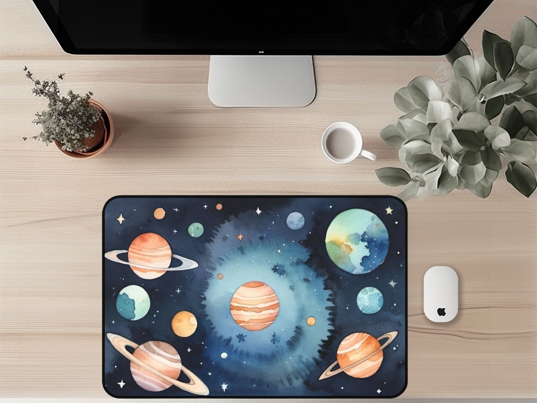 Astronomy Desk Mat Astronomy Desk Pad Cute Desk Mat Cute Decor Desk ...