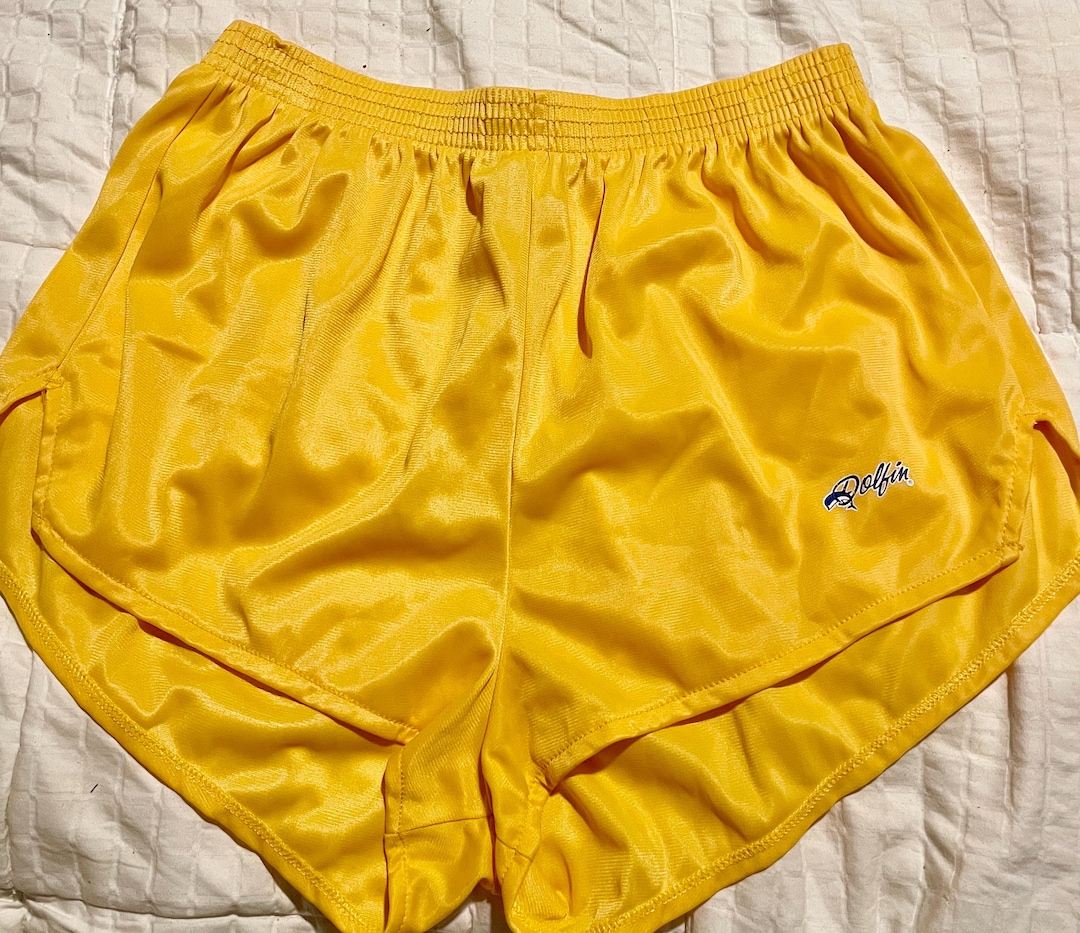 Vintage 1980's Dolfin Deep Red High-waisted Running Shorts / Hot Pants ...