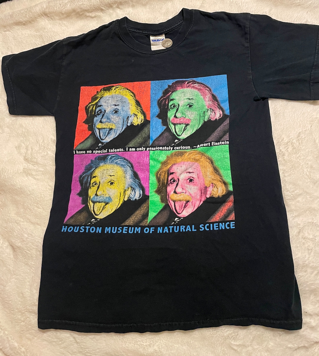 Albert Einstein Graphic T Shirt Houston Museum of Natural Science Size ...