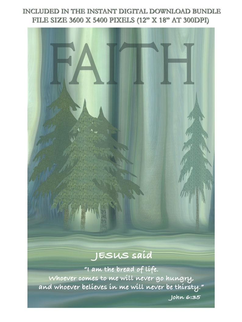 Christian Printable Art, DIGITAL DOWNLOAD BUNDLE, the Book of John ...