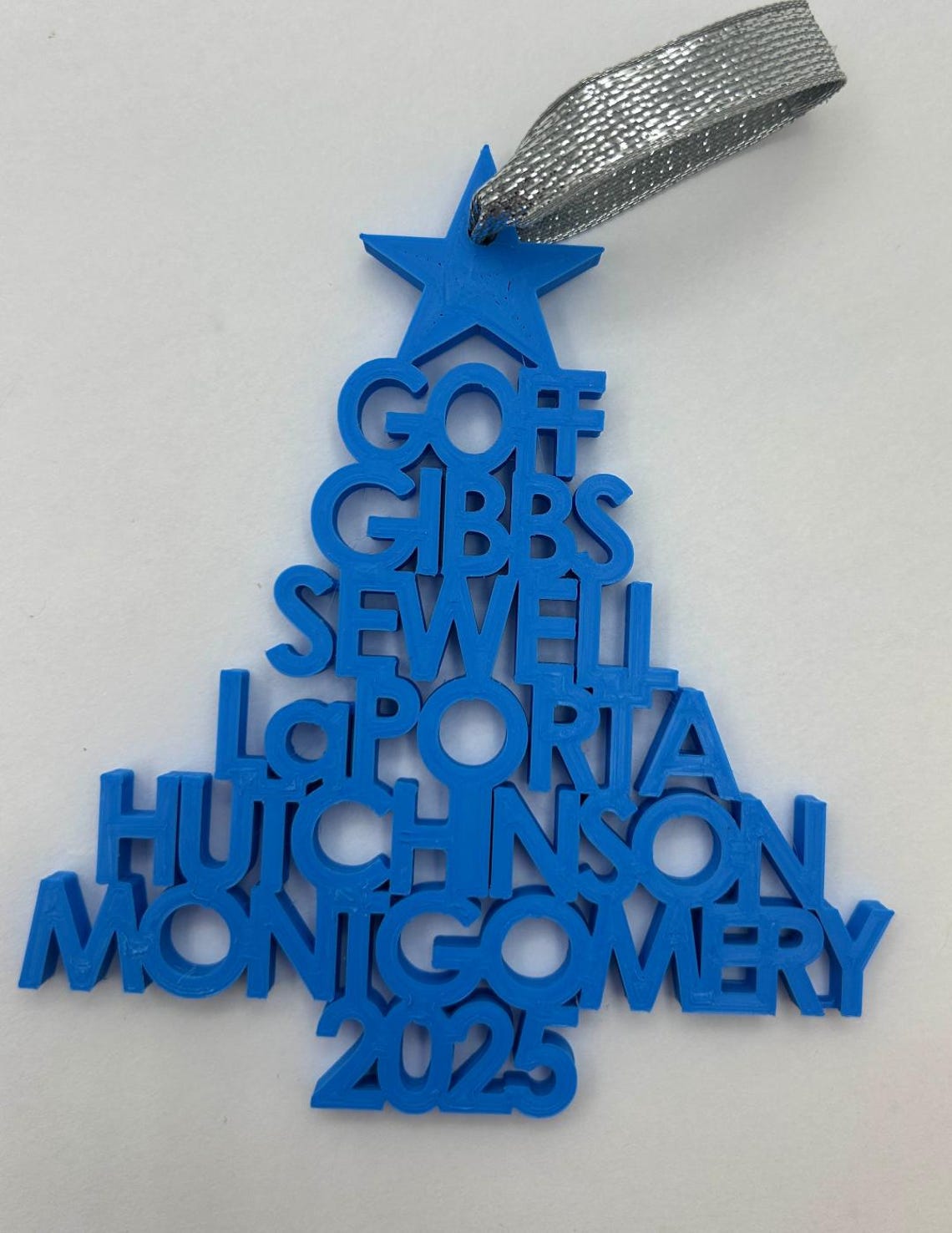 2025 Detroit Lions 3D Printed Christmas Tree Ornament - Etsy