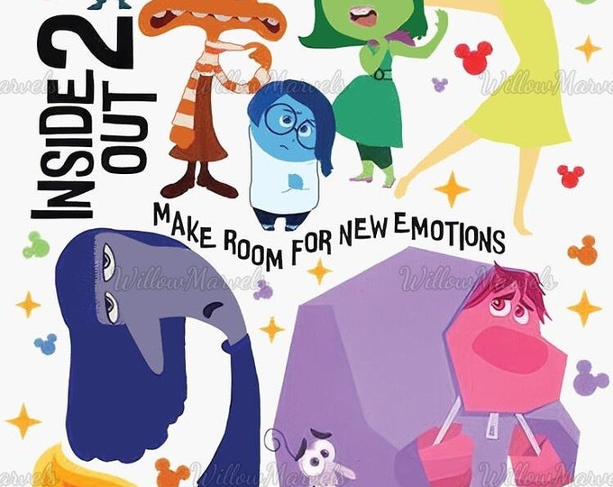 Inside Out 2 Sticker, It's Okay to Feel All the Feels Sticker, Inside ...