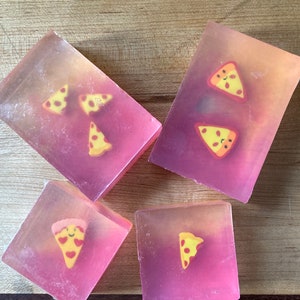 Pizza Party Soap With Pizza Eraser Embeds: Great for Pizza Fanatics ...