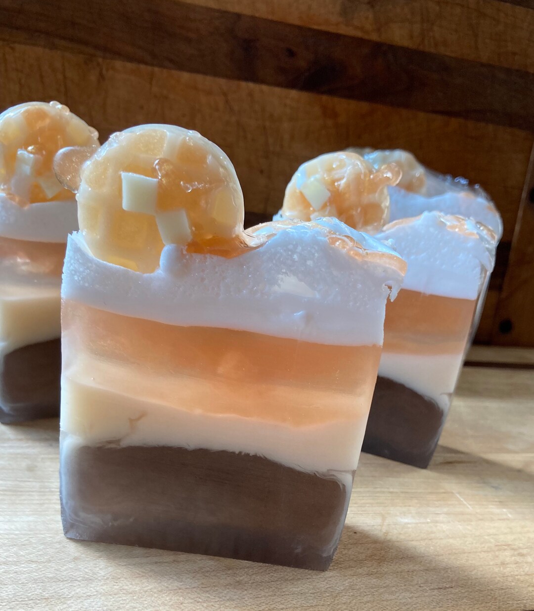 Waffle With Butter & Syrup Breakfast Bar: Choco Vanilla Sweet Waffle ...