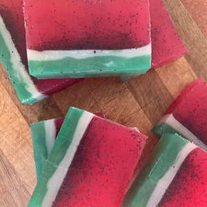 Watermelon Scented Watermelon Soap With Poppy Seeds: Summer Soap ...