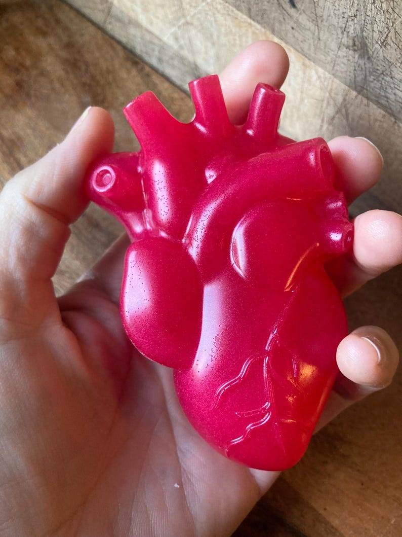 Valentine’s Day Anatomically Correct Heart Goth, Emo, Punk Soap Bars ...