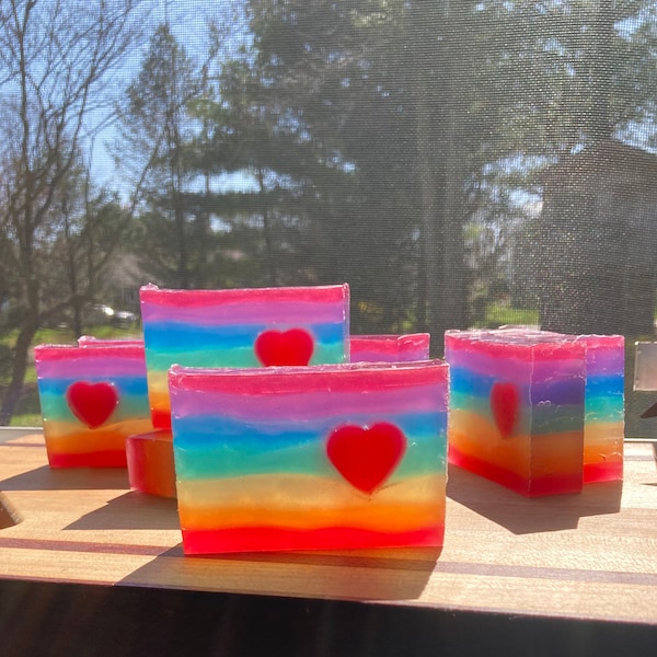Rainbow Soap - Etsy