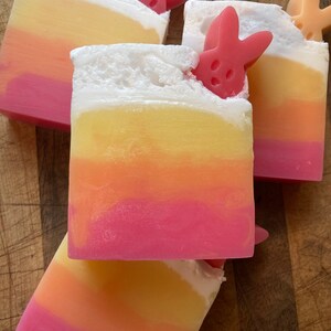 Strawberry Lemonade Bunny Rabbit Colorful Glycerine Soap Bar: Great for ...