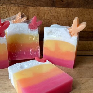 Strawberry Lemonade Bunny Rabbit Colorful Glycerine Soap Bar: Great for ...