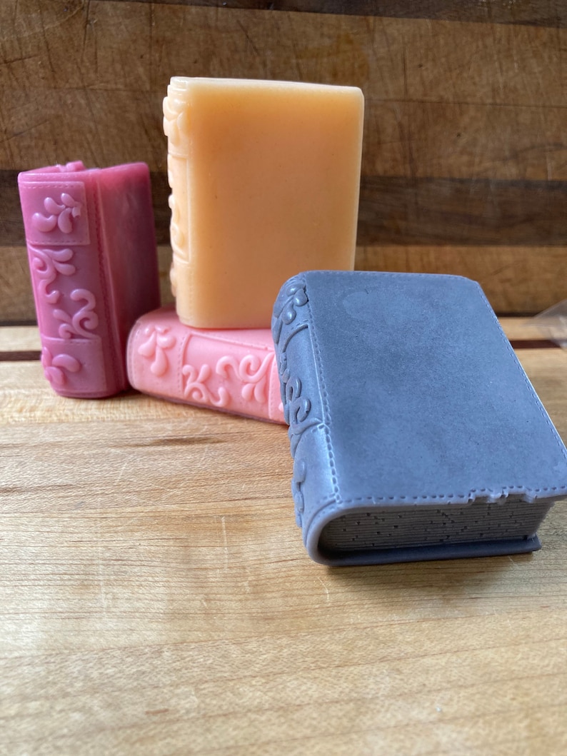 Unwrapped Book Shape, Journal, Novel, Reading Theme Glycerine Soap Bar ...