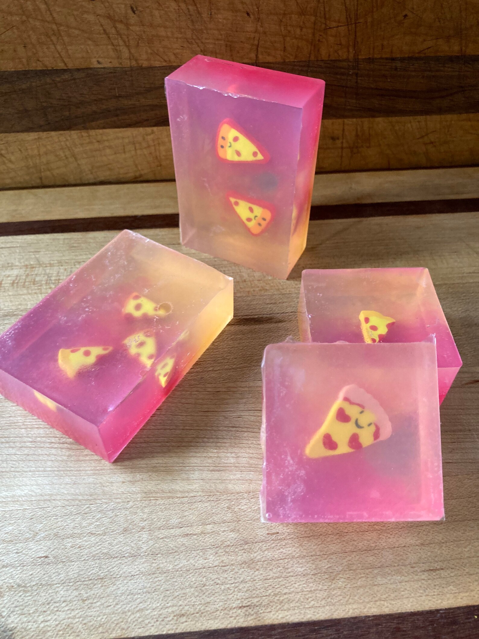Pizza Party Soap With Pizza Eraser Embeds: Great for Pizza - Etsy