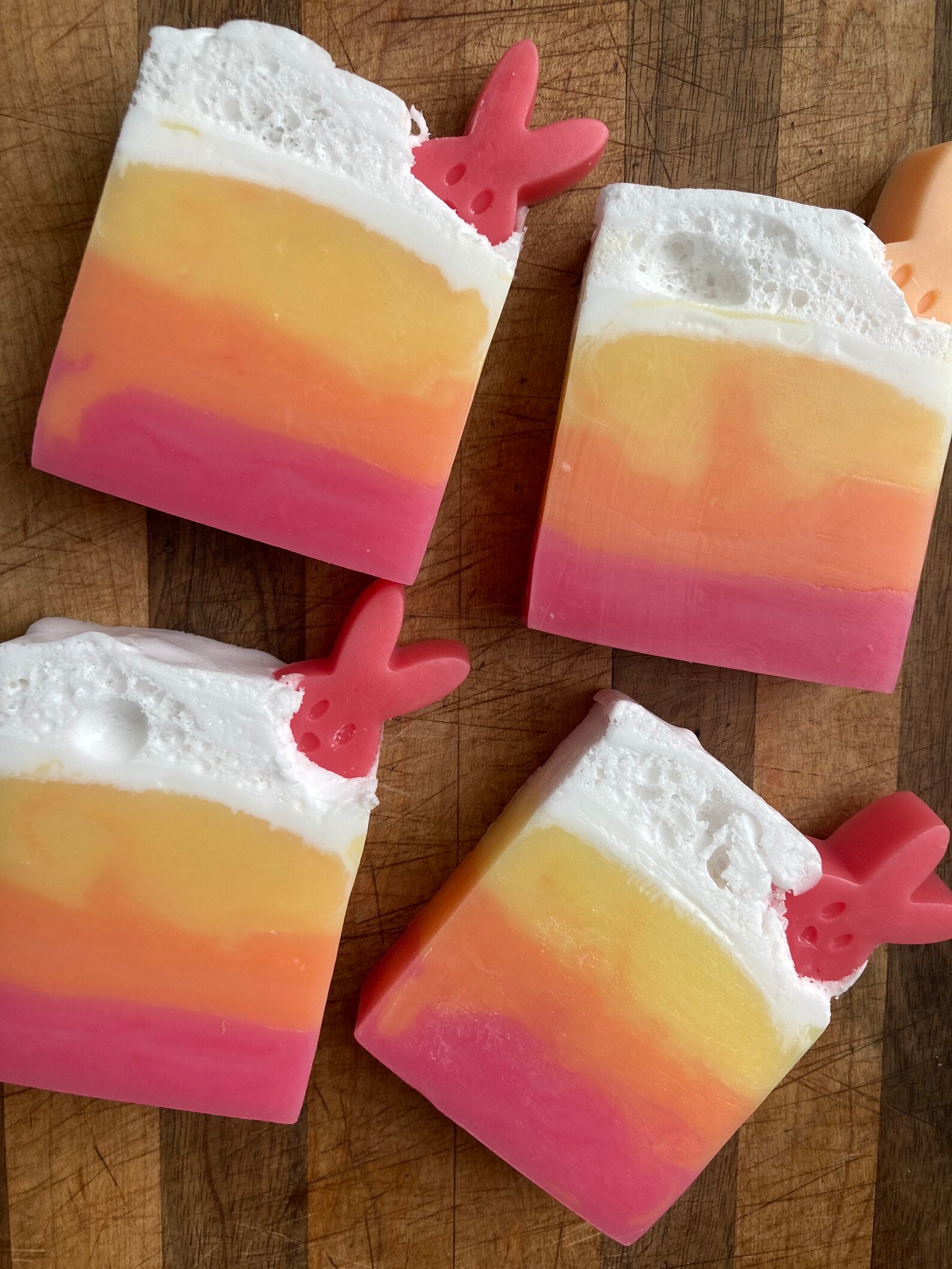 Strawberry Lemonade Bunny Rabbit Colorful Glycerine Soap Bar: Great for ...