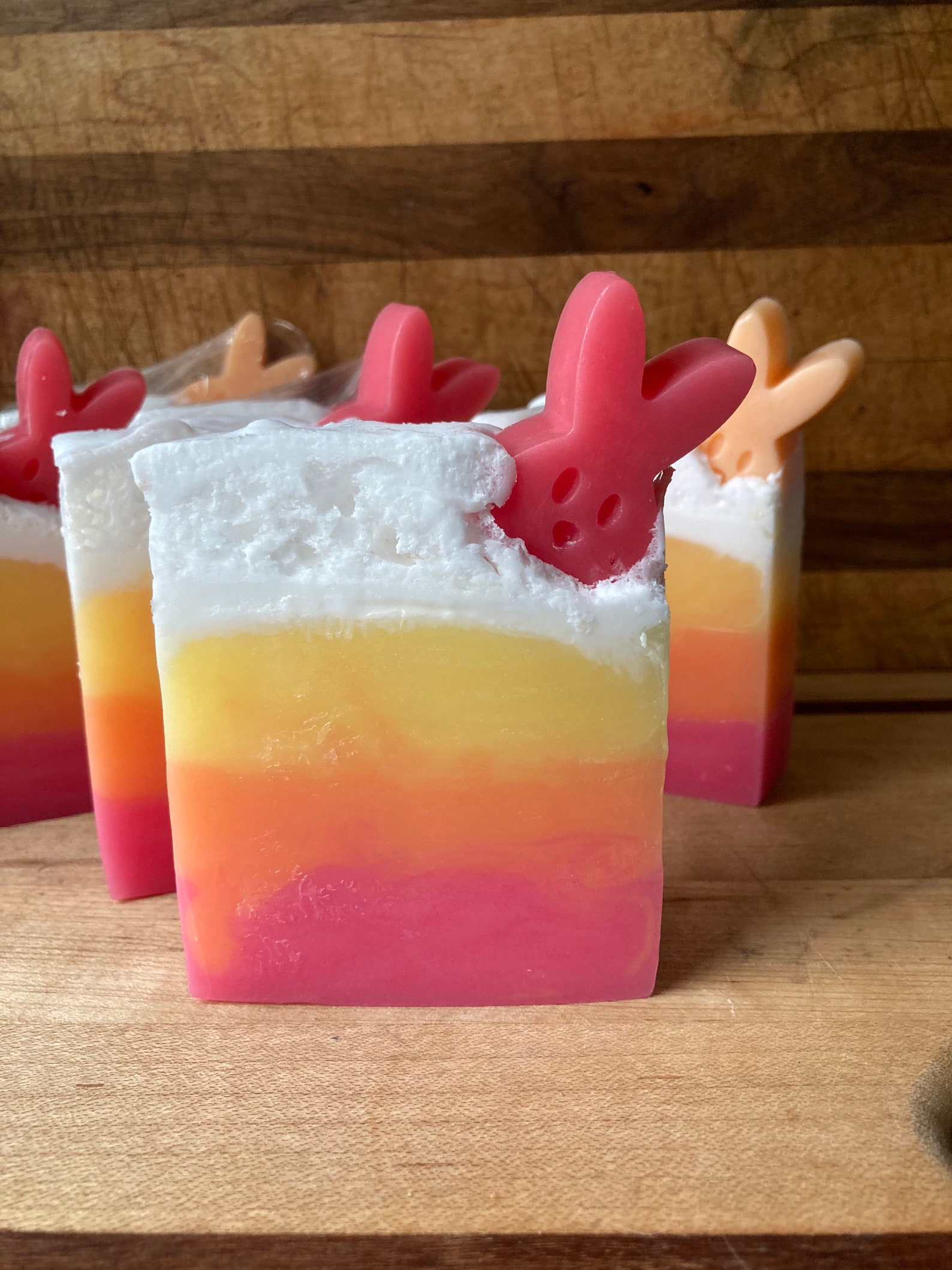 Strawberry Lemonade Bunny Rabbit Colorful Glycerine Soap Bar: Great for ...