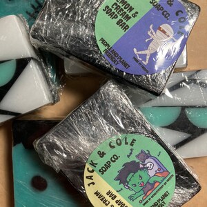 Halloween Handcrafted Soap Mummy or Frankenstein Alien or Skull Theme ...