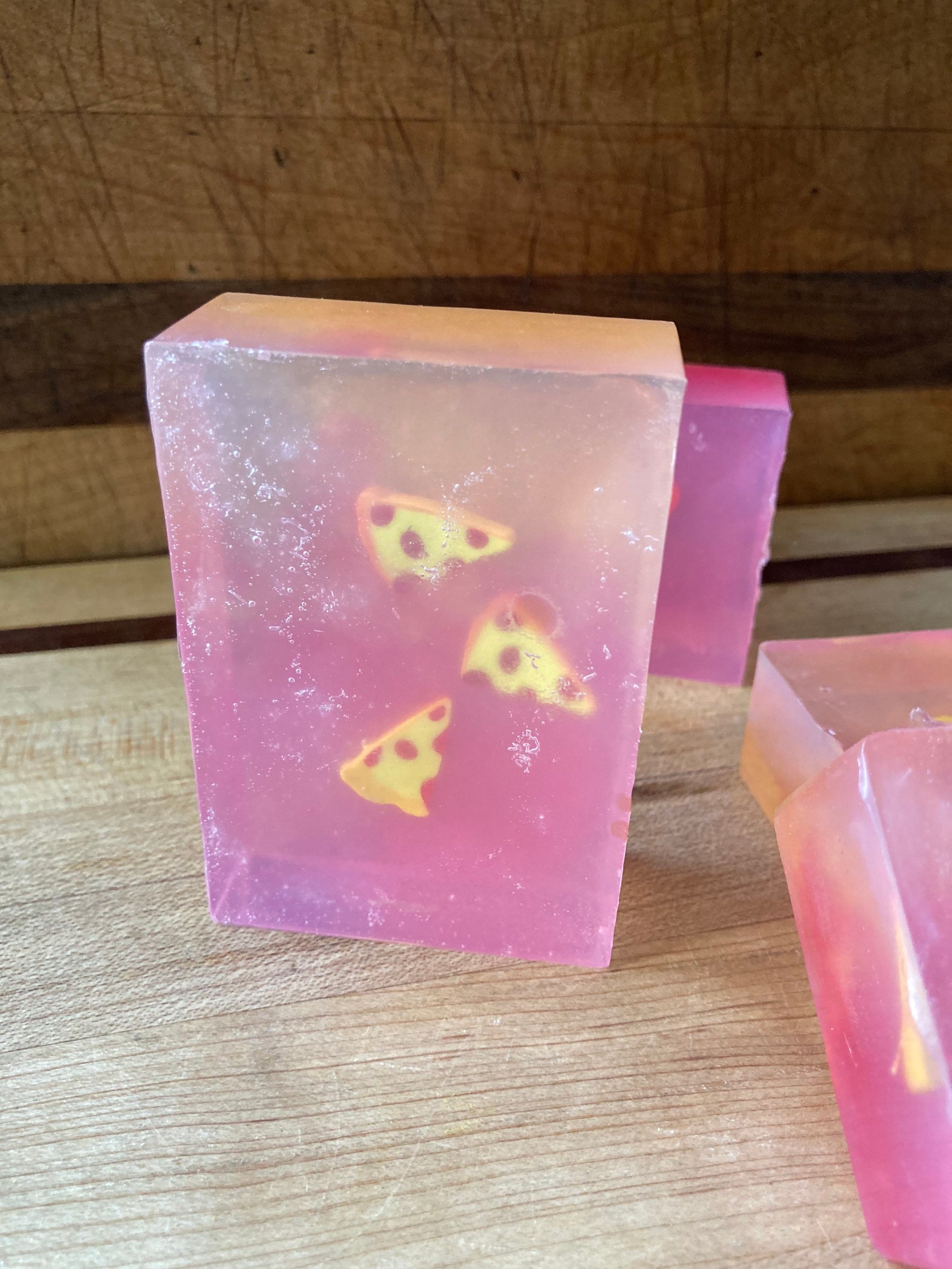 Pizza Party Soap With Pizza Eraser Embeds: Great for Pizza - Etsy