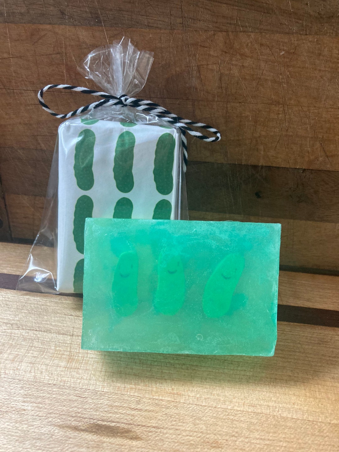 Dill Pickle Scented Soap Bar, Pickle Eraser Embed - Etsy