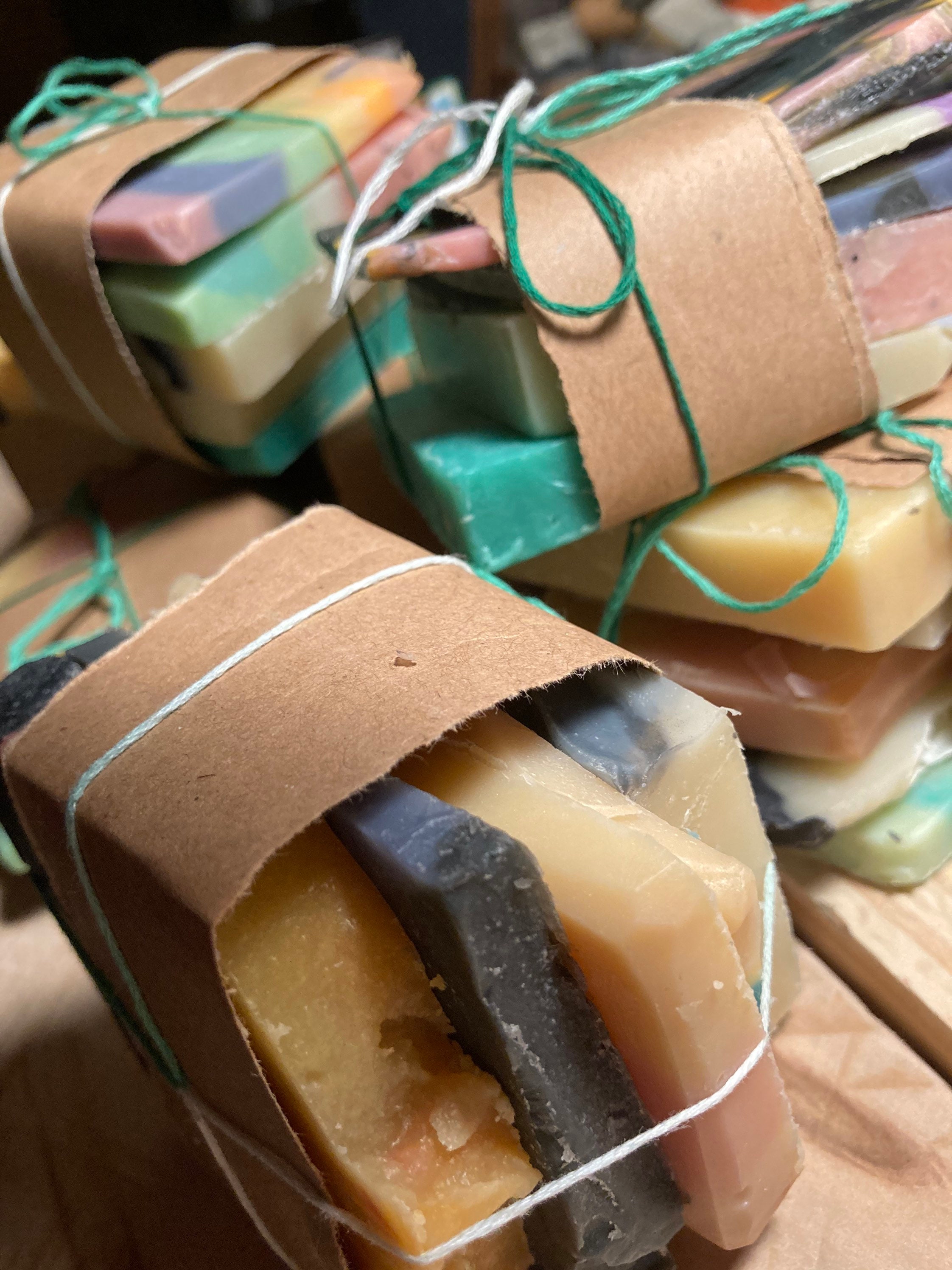 Soap ends. Vegan palm oil free cold process handmade soap | Etsy