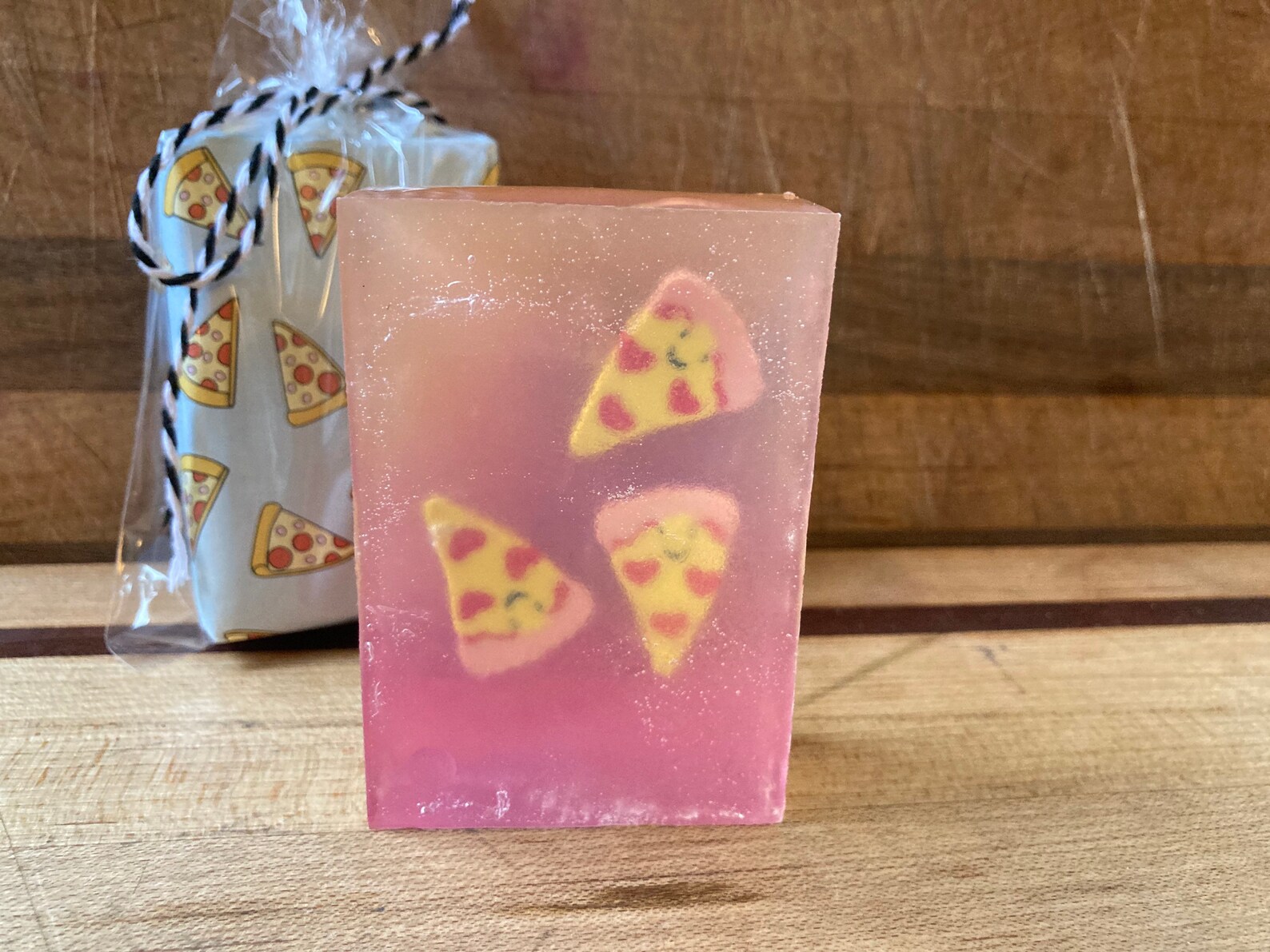 Pizza Party Soap With Pizza Eraser Embeds: Great for Pizza - Etsy